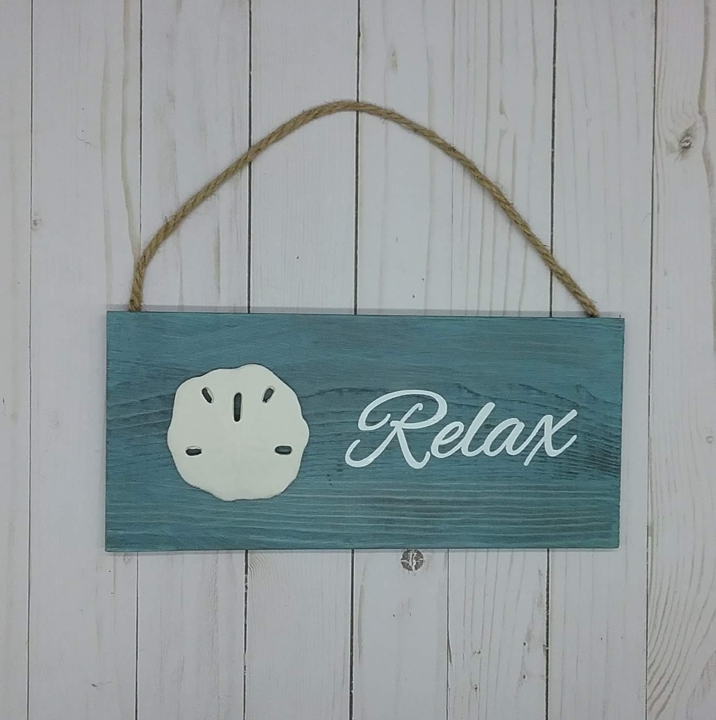 Relax Sand Dollar Sign - Etsy