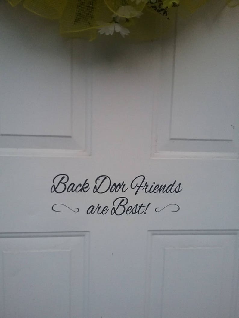 Back Door Friends Decals - Etsy
