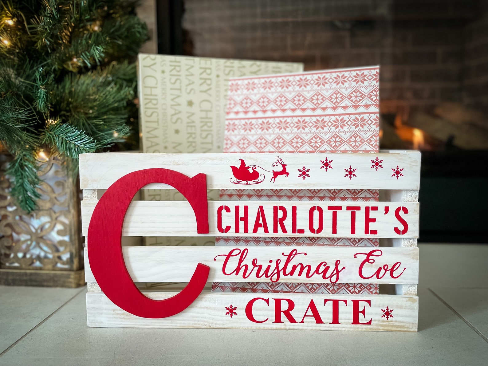Personalized Christmas Eve Crates - Etsy