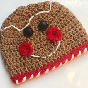 Baby Gingerbread Beanie Style Christmas Hat - Etsy