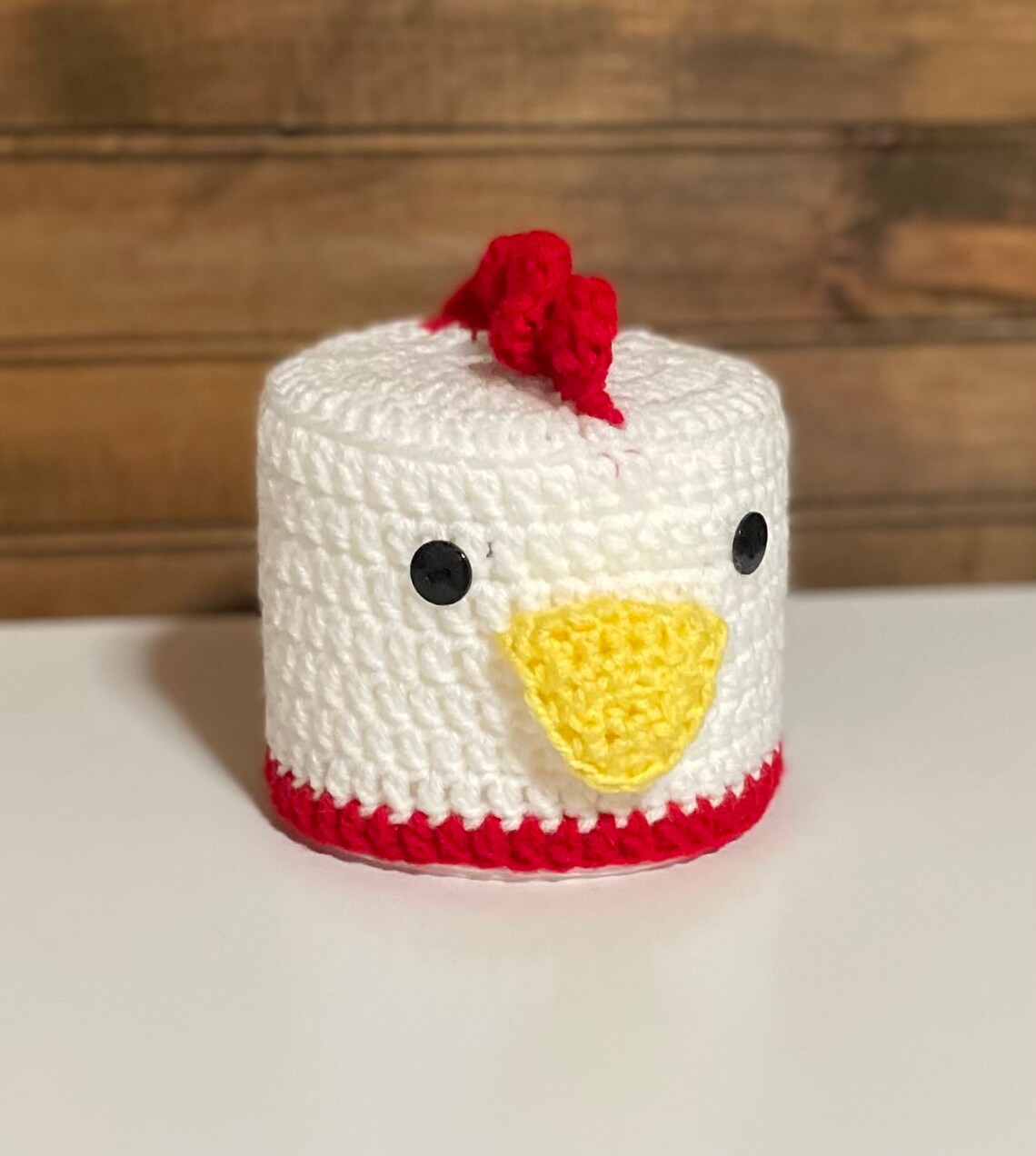 Crochet White Chicken Toilet Paper Toilet Tissue Cover - Etsy