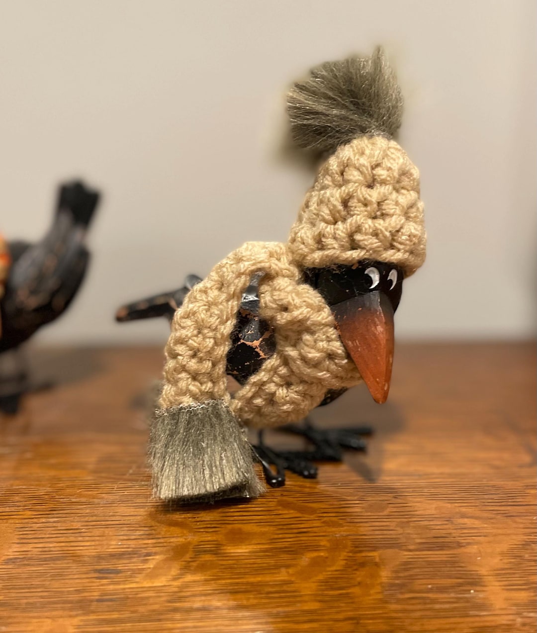 Judgmental Crow Fall Hat and Scarf Set ( Crow is NOT Included ) - Etsy