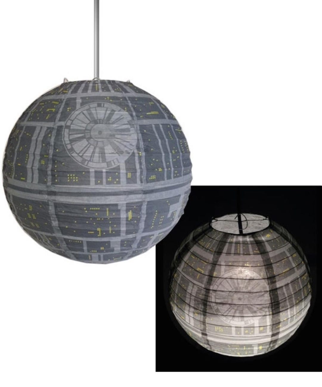 Star Wars Death Star Light Shade Collapsible Paper Ceiling Shade ...