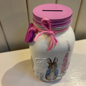 Large Peter Rabbit Inspired Money Jar. - Etsy