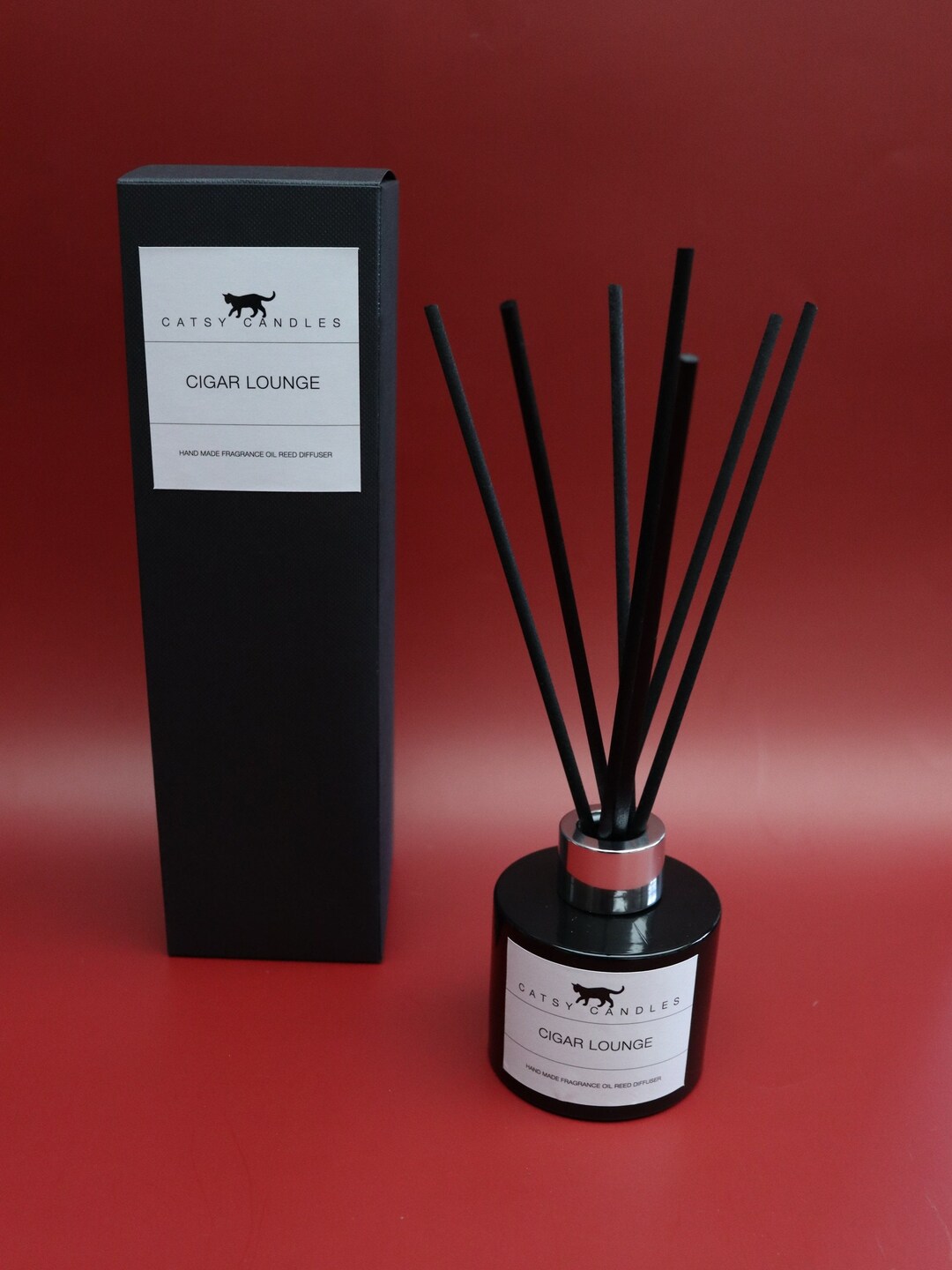 Cigar Lounge Diffuser/ Fireside Diffuser/ Gentleman Diffuser/ Diffuser and Candle Gift Sets ...