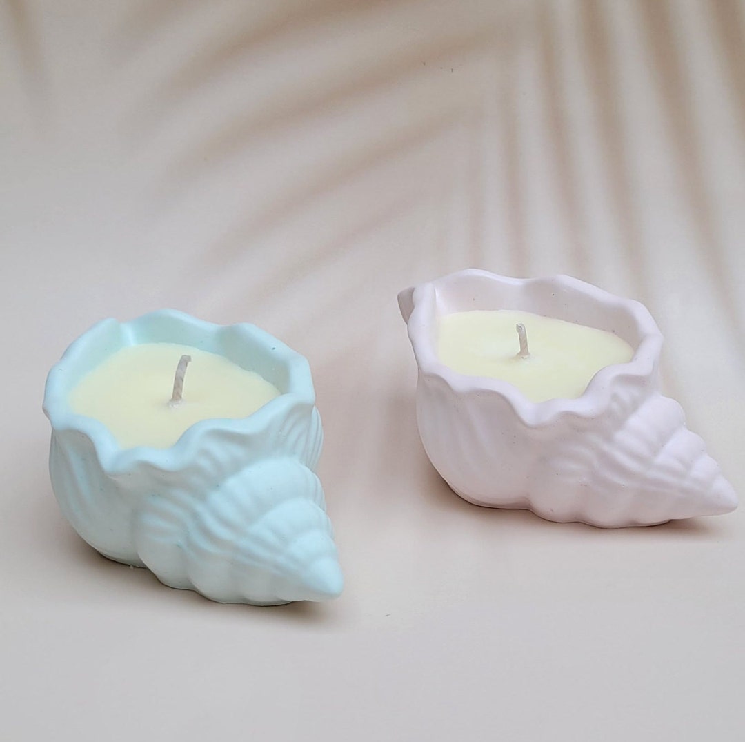 Sea Shell Decorative Handmade Candle/ Soy Wax/scented Candle/trinket ...