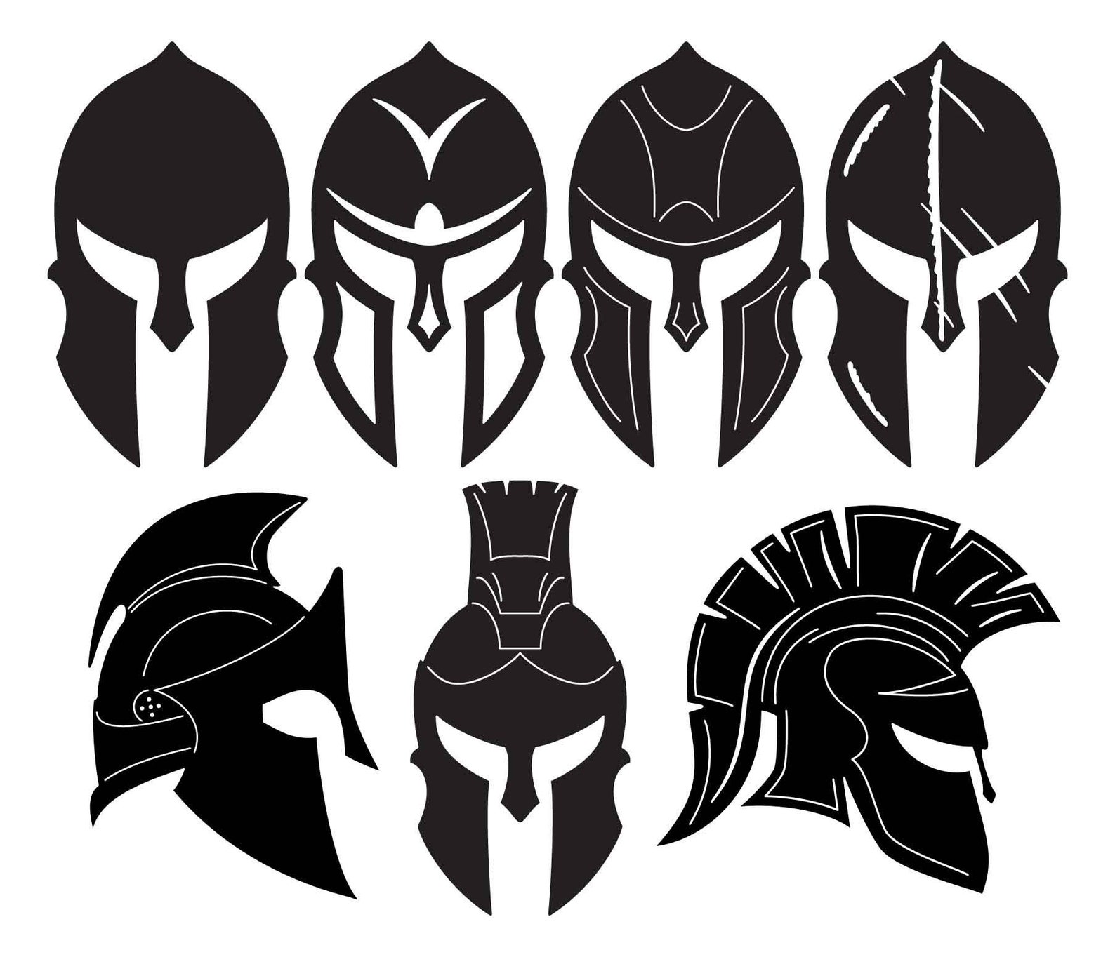 Spartan Helmet Mask Skulls Signs and Symbols Fishes Packages - Etsy
