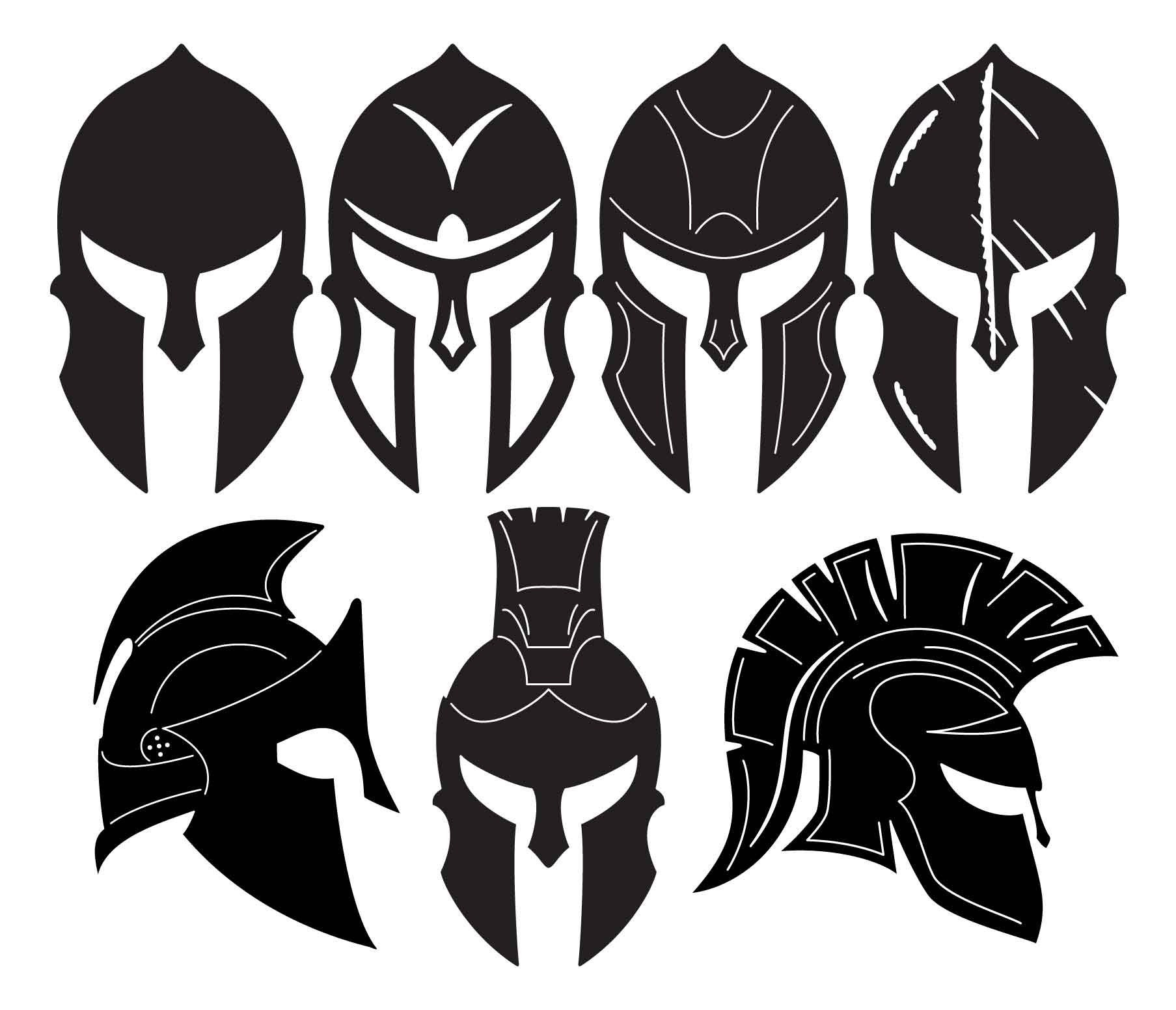 Spartan Helmet Mask Skulls Signs and Symbols Fishes Packages - Etsy