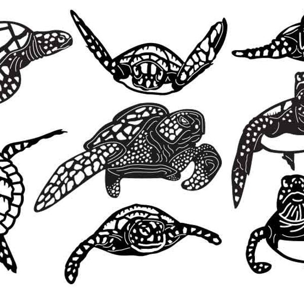 Sea Turtle Dxf - Etsy