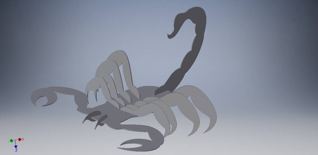 3D Puzzle Scorpion DXF Files: CNC Laser Cut Ready - Etsy
