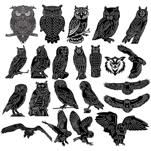 Owl Svg for Plasma - Etsy