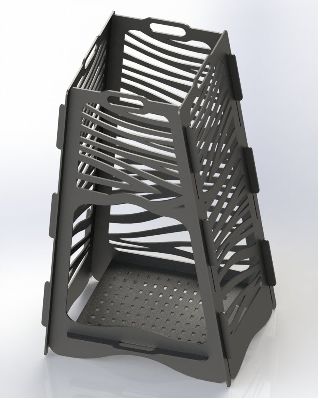 Tiger Stripe Fire Pit: Vertical Collapsible CNC Ready DXF File - Etsy