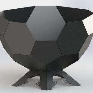 Fire Pit Ball Half-dxf Files Cut Ready for Cnc Machines, Laser Cutting ...