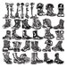 Military Combat Boots-dxf Files and SVG Cut Ready for Cnc Machines ...