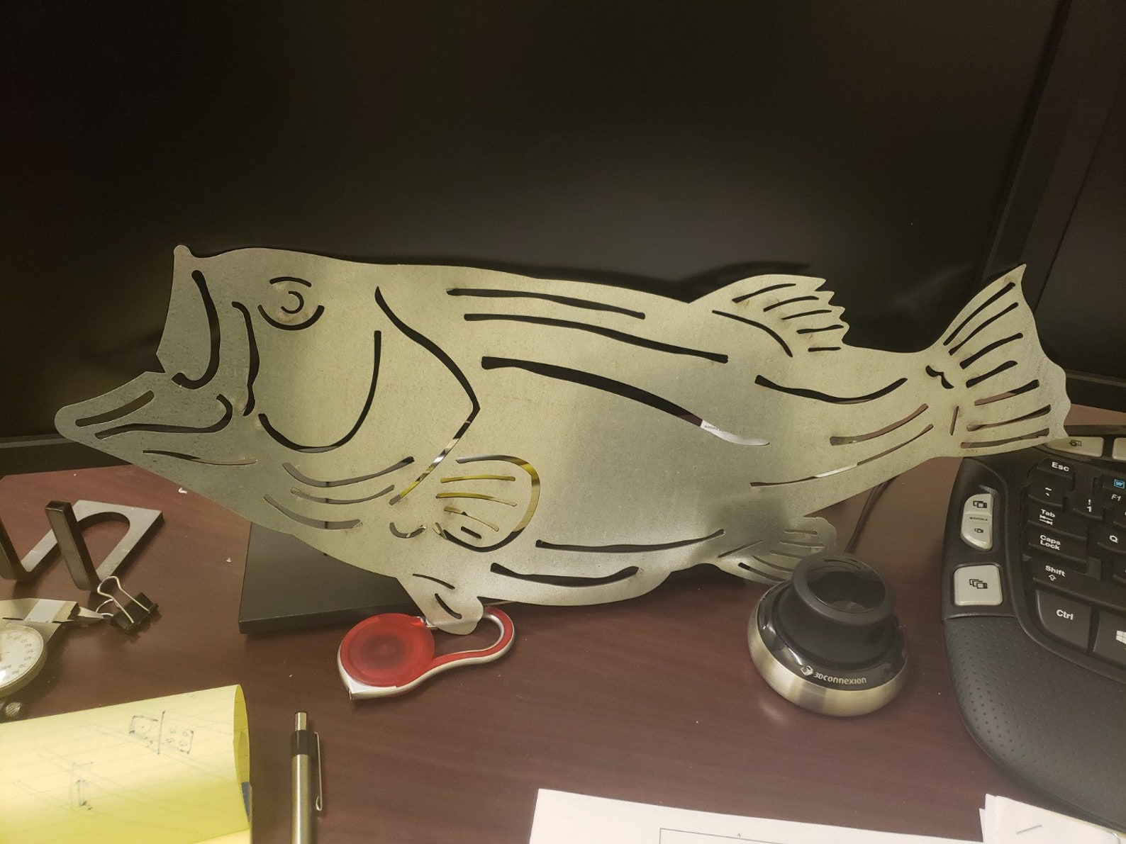 Fishes Tuna and Bass-dxf Files Cut Ready for Cnc Machines, Laser ...