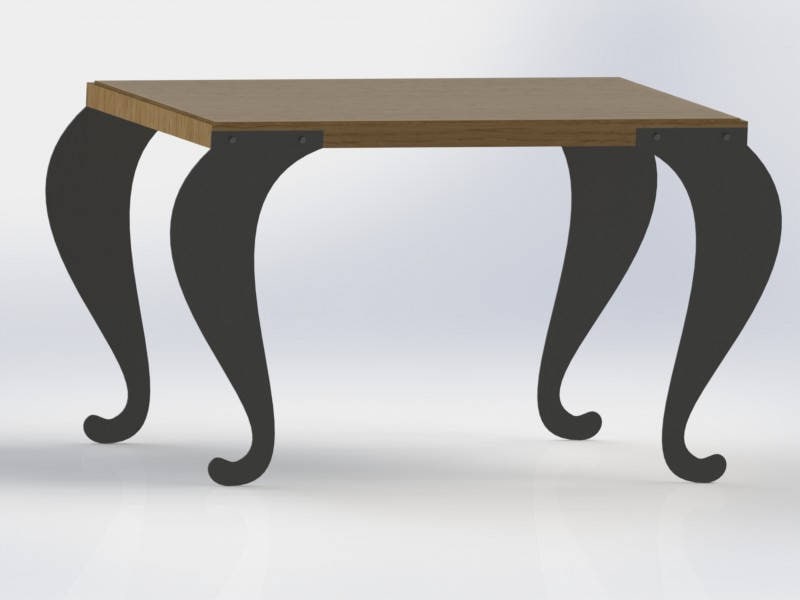 Ornamental Scroll Table Legs DXF File: CNC Laser Cut Ready - Etsy