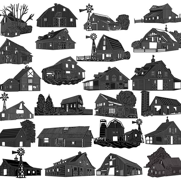 Old Barn Dxf Files - Etsy