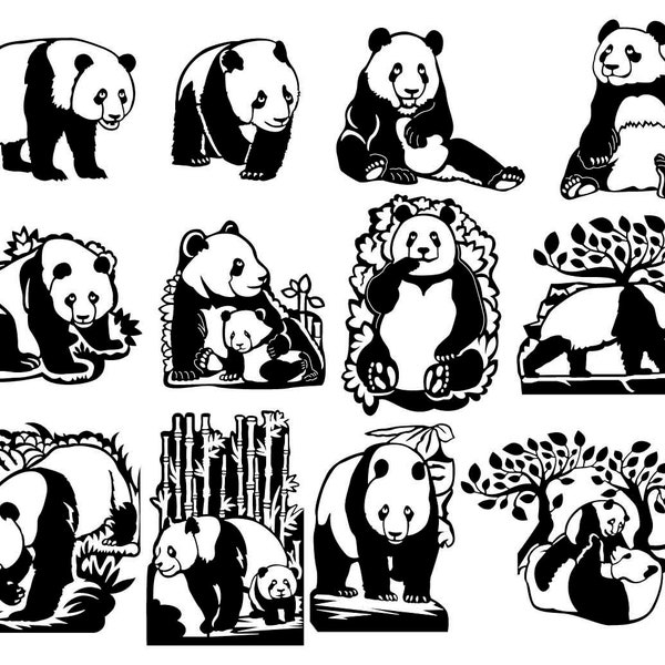 Giant Panda Bear - Etsy