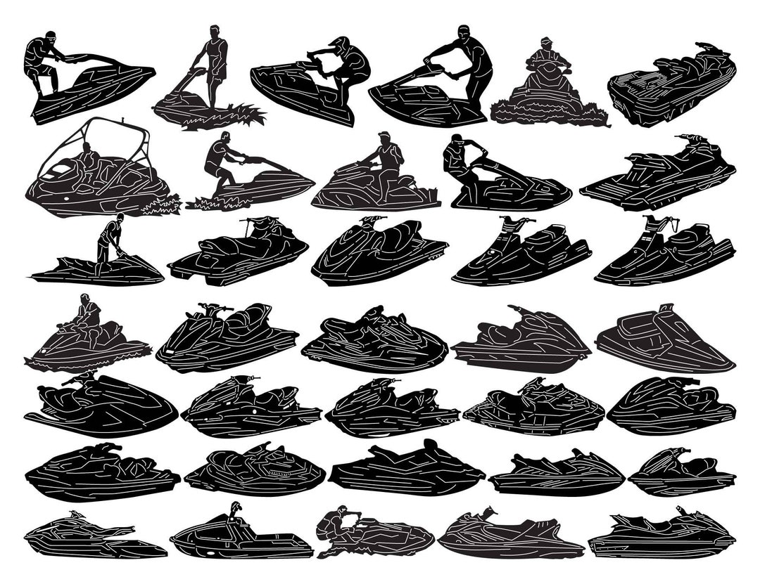 Jet Ski DXF SVG Files: CNC Laser Plasma Cut Ready - Etsy