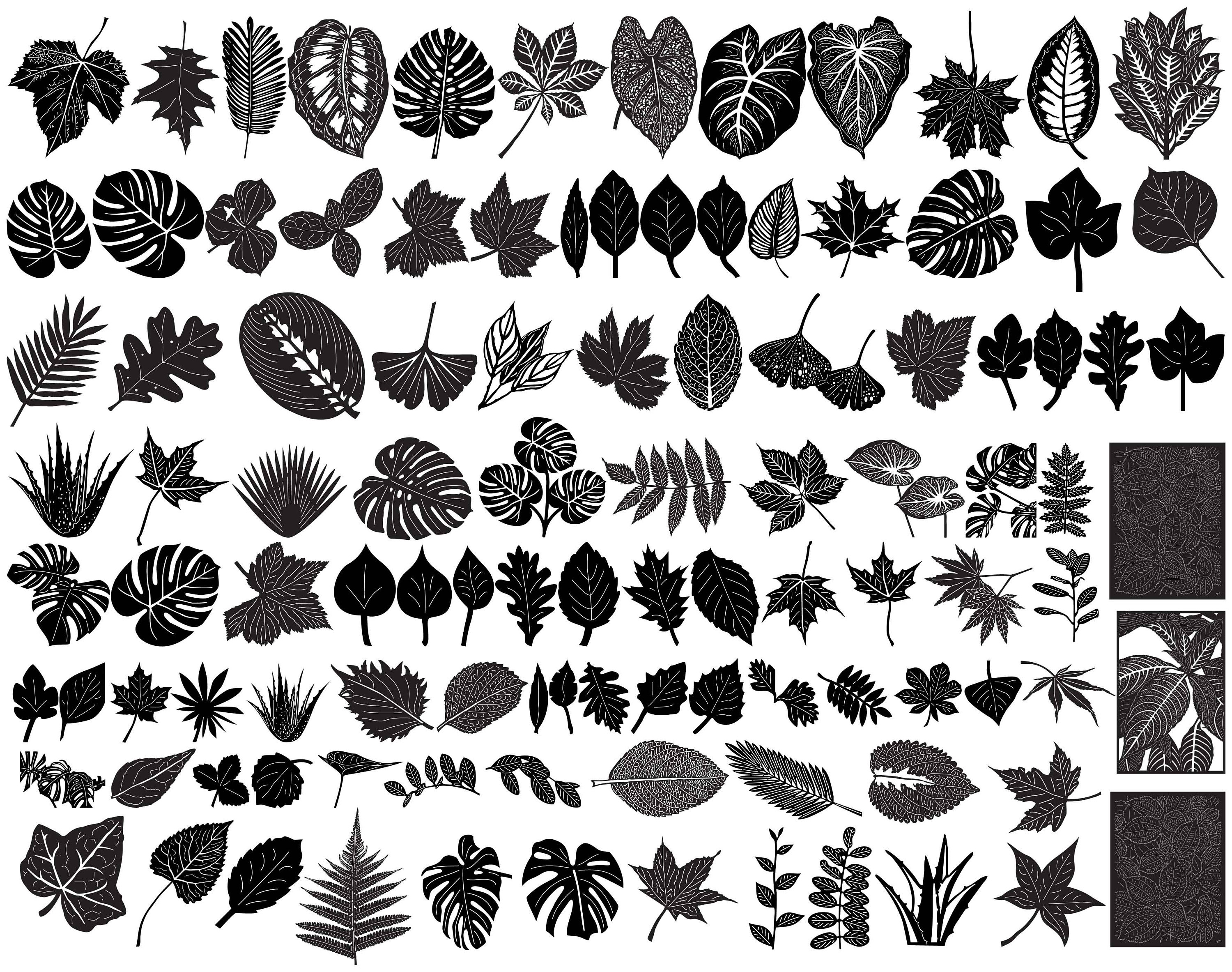 Leaves-dxf Files and SVG Cut Ready for Cnc Machines, Laser Cutting and Plasma Cutting - Etsy Canada