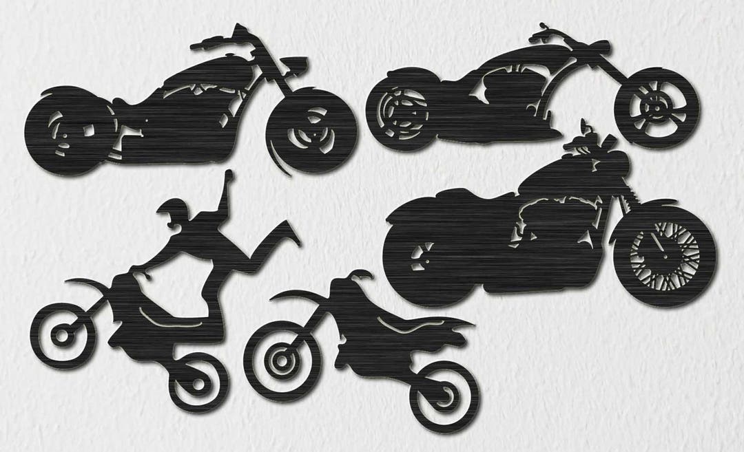Motorcycle and Chopper Bike Racing-dxf Files Cut Ready for Cnc - Etsy