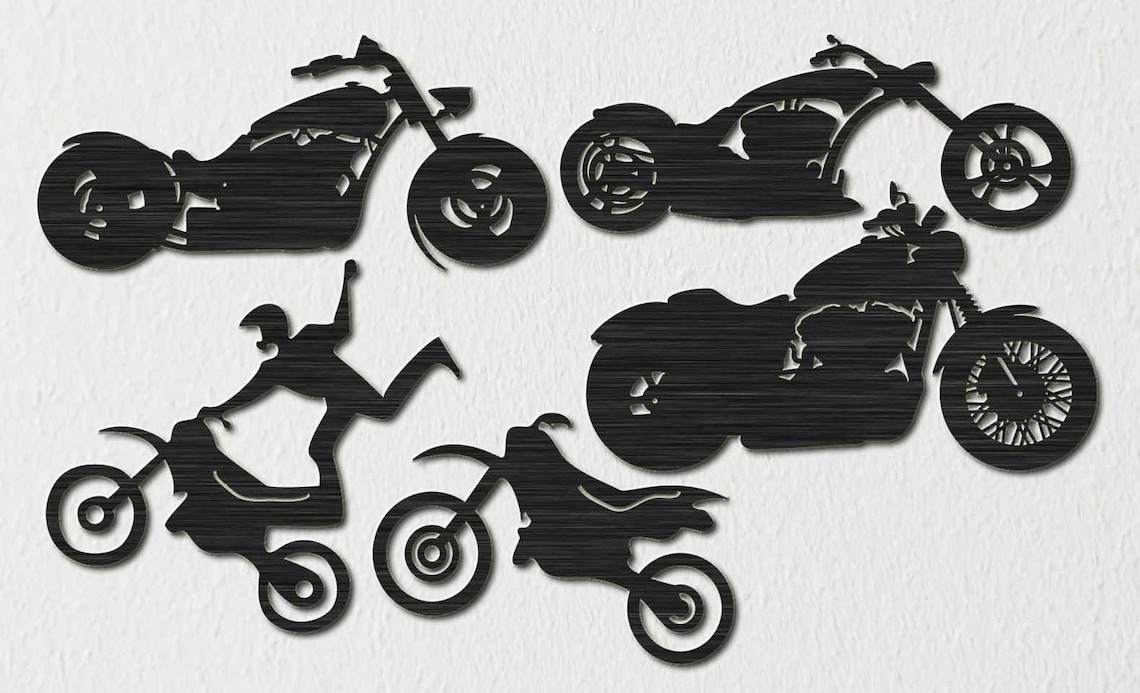 Motorcycle and Chopper Bike Racing-dxf Files Cut Ready for Cnc Machines ...