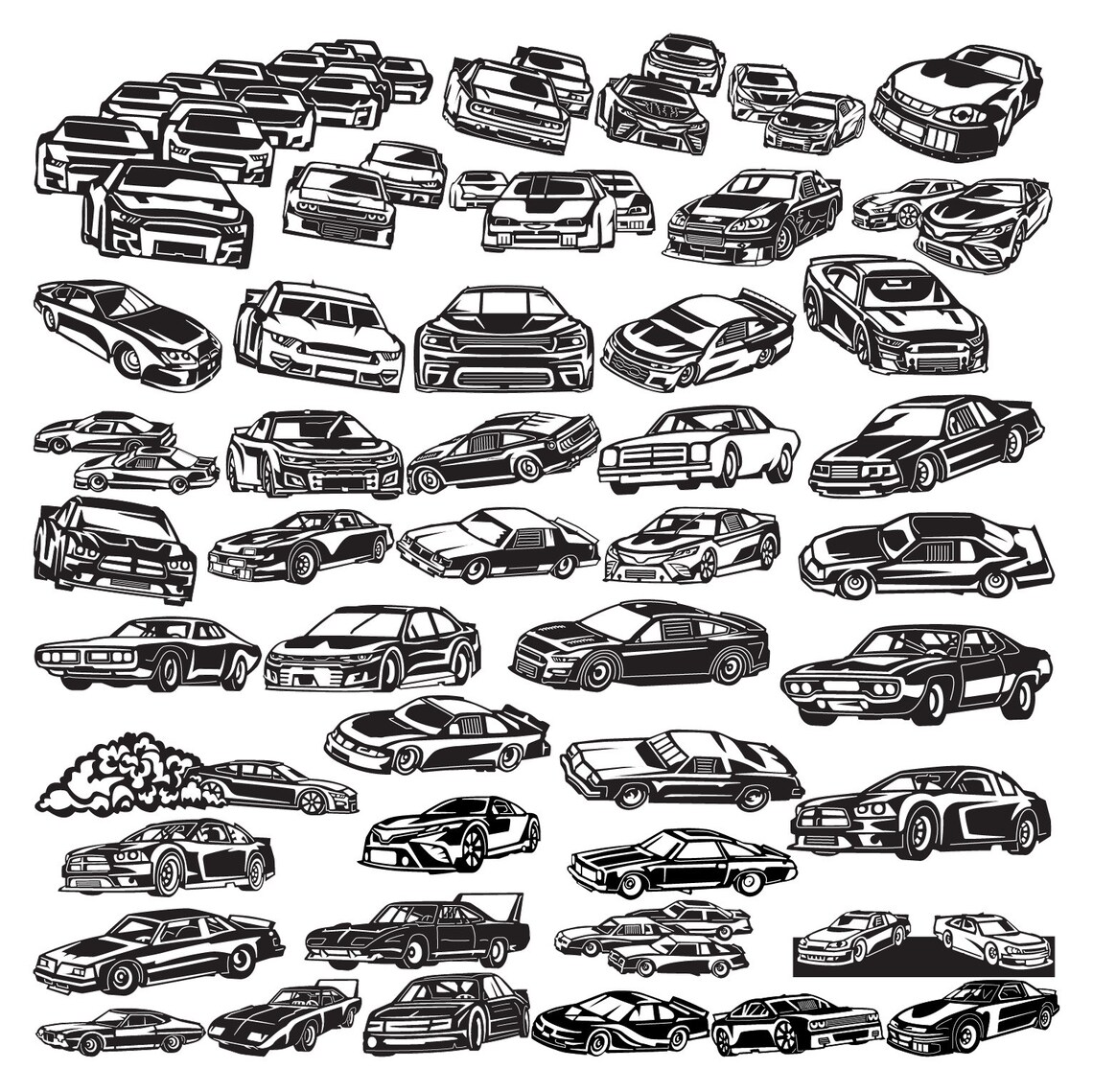 American NASCAR Racing-dxf Files and SVG Cut Ready for Cnc Machines ...