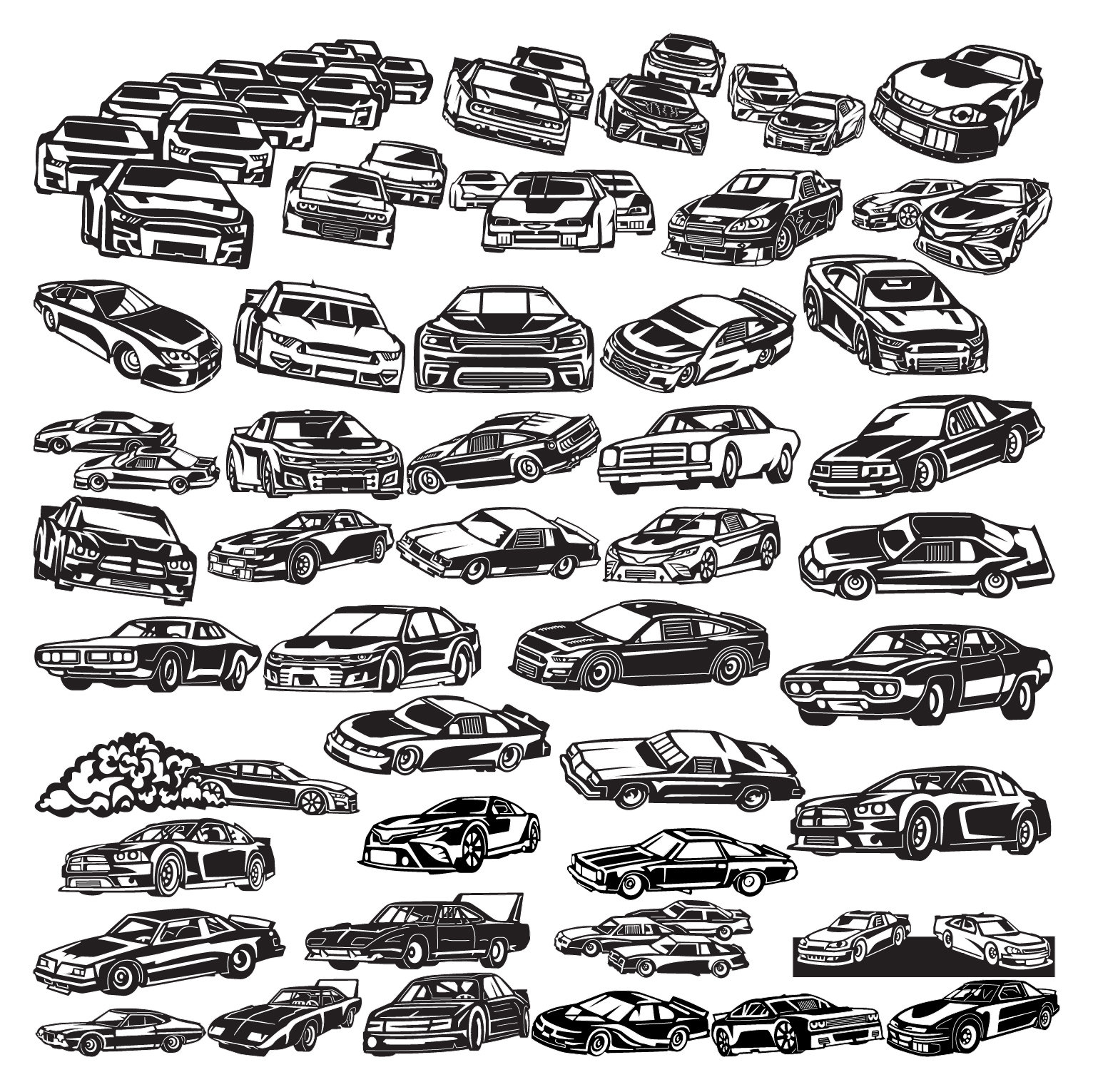 American NASCAR Racing-dxf Files and SVG Cut Ready for Cnc - Etsy Australia