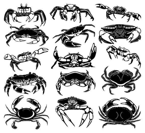 Sea Crabs-dxf Files and SVG Cut Ready for Cnc Machines Laser | Etsy