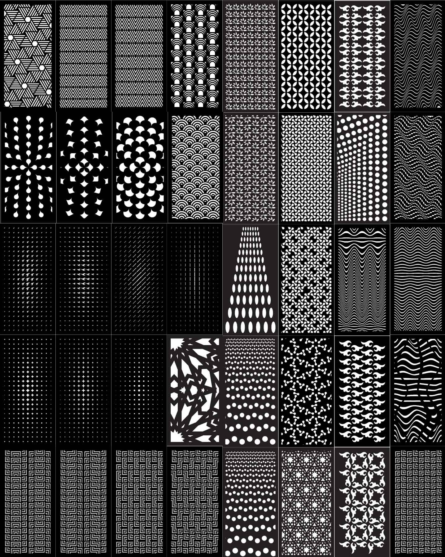 Decorative Railing Panel: CNC Ready DXF and SVG Files - Etsy