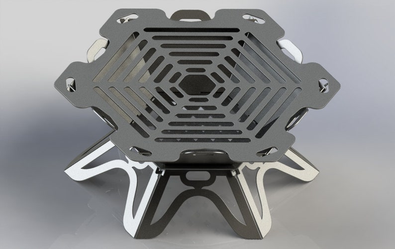 Fire Pit Hexagon Collapsible Portable Plain-no Welding - Etsy