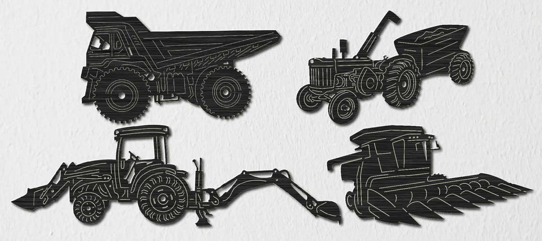 Construction & Agricultural Machinery DXF Files: CNC Laser Plasma Cut ...