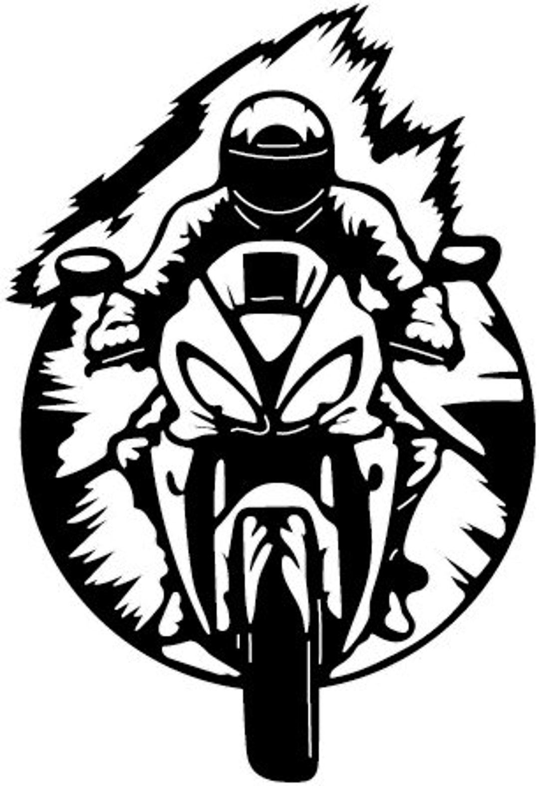 Motorcycle Raider Scene: CNC Laser Cut Files (DXF, SVG) - Etsy