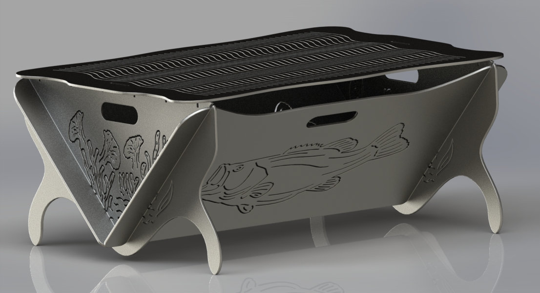 65 Sea Fishes Collapsible Fire Pits-no Welding Needed-dxf Files Cut ...