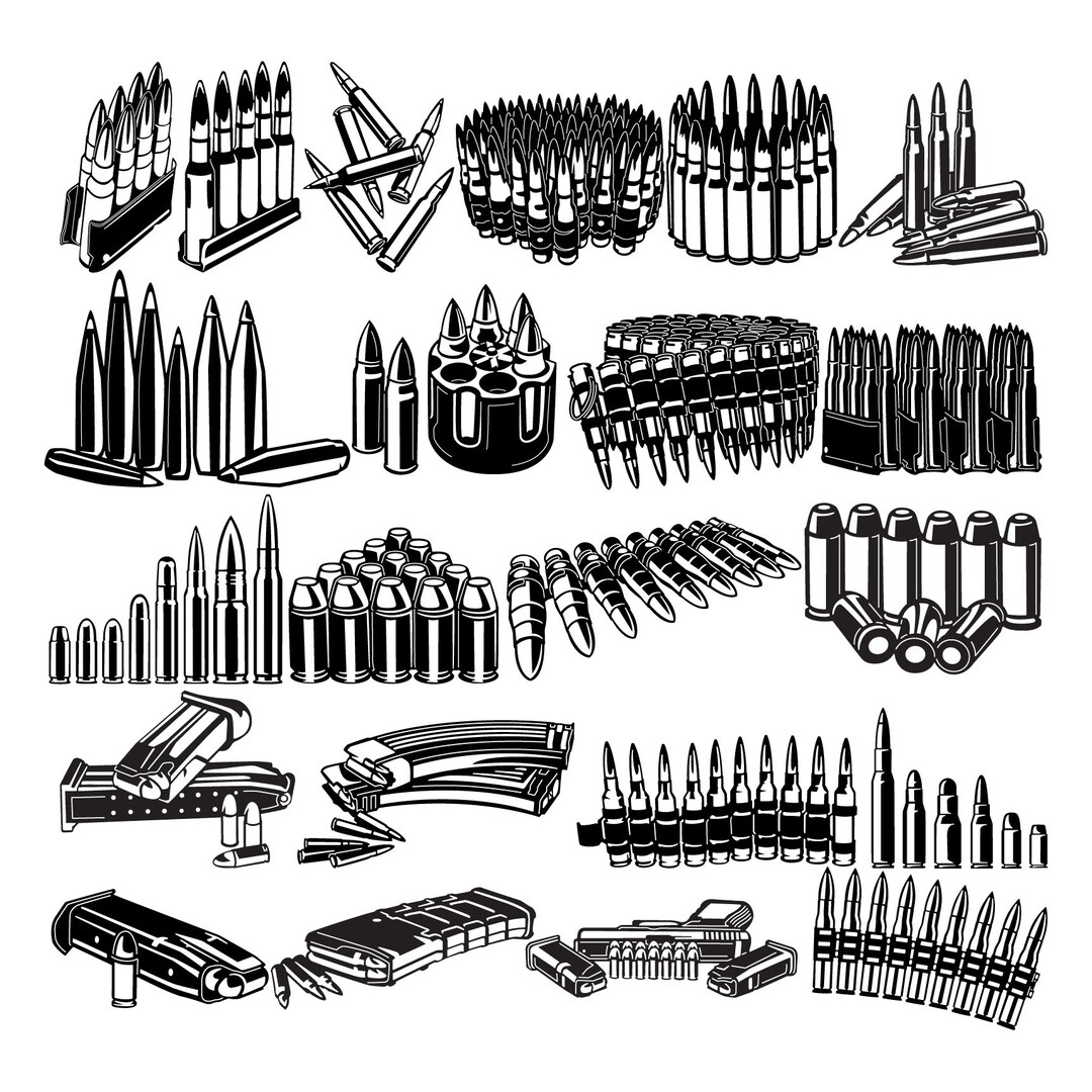 Military Guns Weapons-dxf Files and SVG Cut Ready for Cnc Machines ...