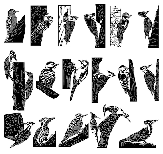 Woodpecker Bird-dxf Files and SVG Cut Ready for Cnc Machines | Etsy