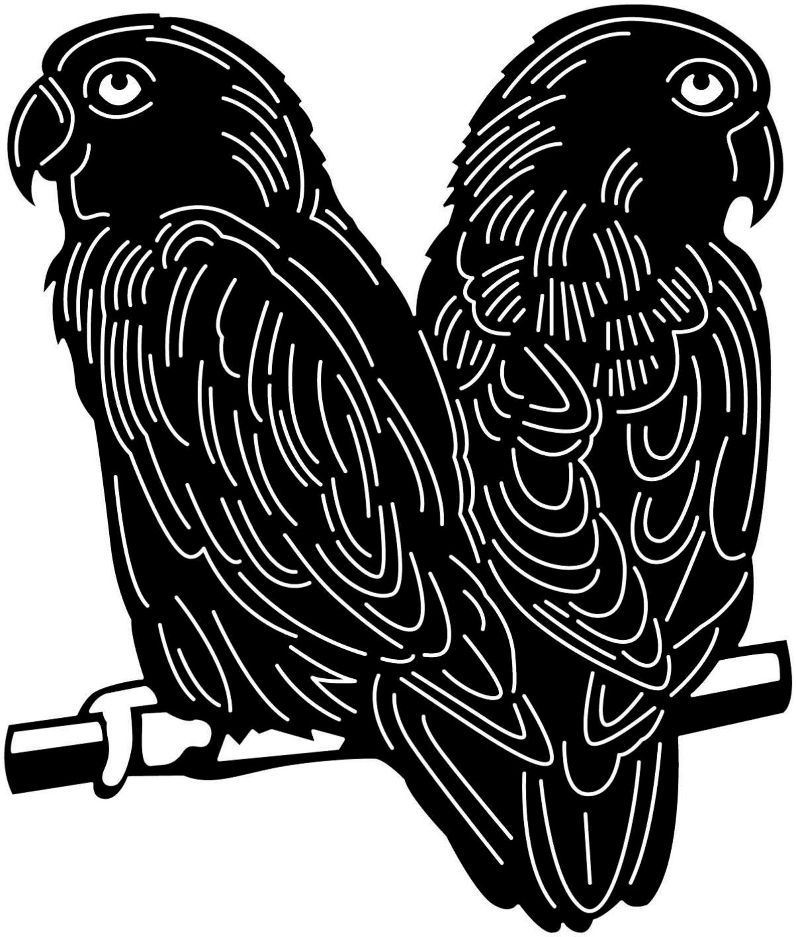 Love Birds-DXF files cut ready for cnc machines laser cutting | Etsy