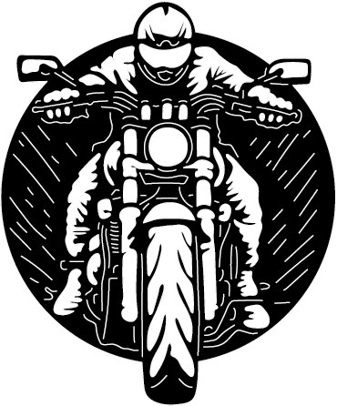 Motorcycle and Chopper Raider Scene DXF SVG Files-laser and Plasma Cut ...