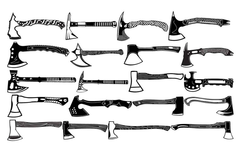 Axe Tools-dxf Files and SVG Cut Ready for Cnc Machines, Laser Cutting ...
