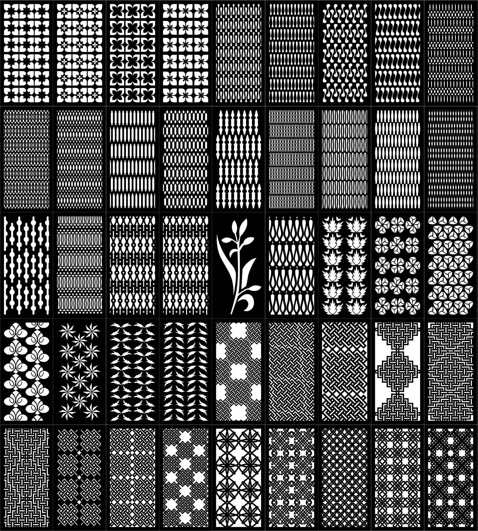 Decorative Railing Panel: CNC Ready DXF and SVG Files - Etsy