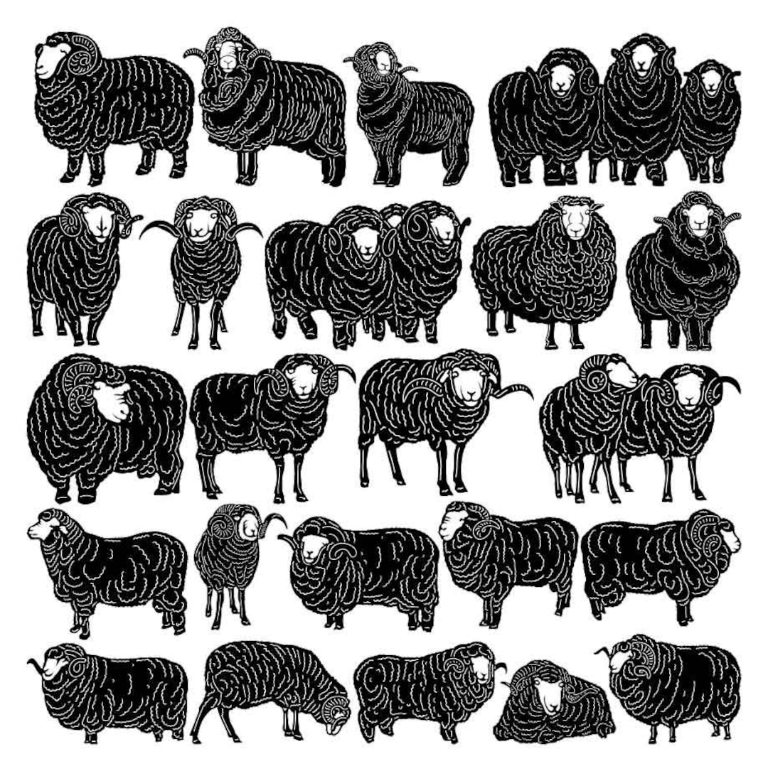 Australian Merino Sheep-dxf Files and SVG Cut Ready for Cnc Machines ...