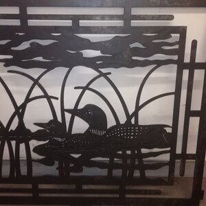 Loons Lake Scene Railing Insert: CNC Ready DXF Files - Etsy
