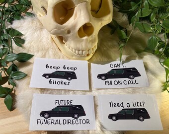 Morticians All People Equal 6 Sticker E590 Hearse Funeral Director ...