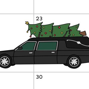 Christmas Hearse - PNG - Goodnotes Sticker - Digital Download - Etsy