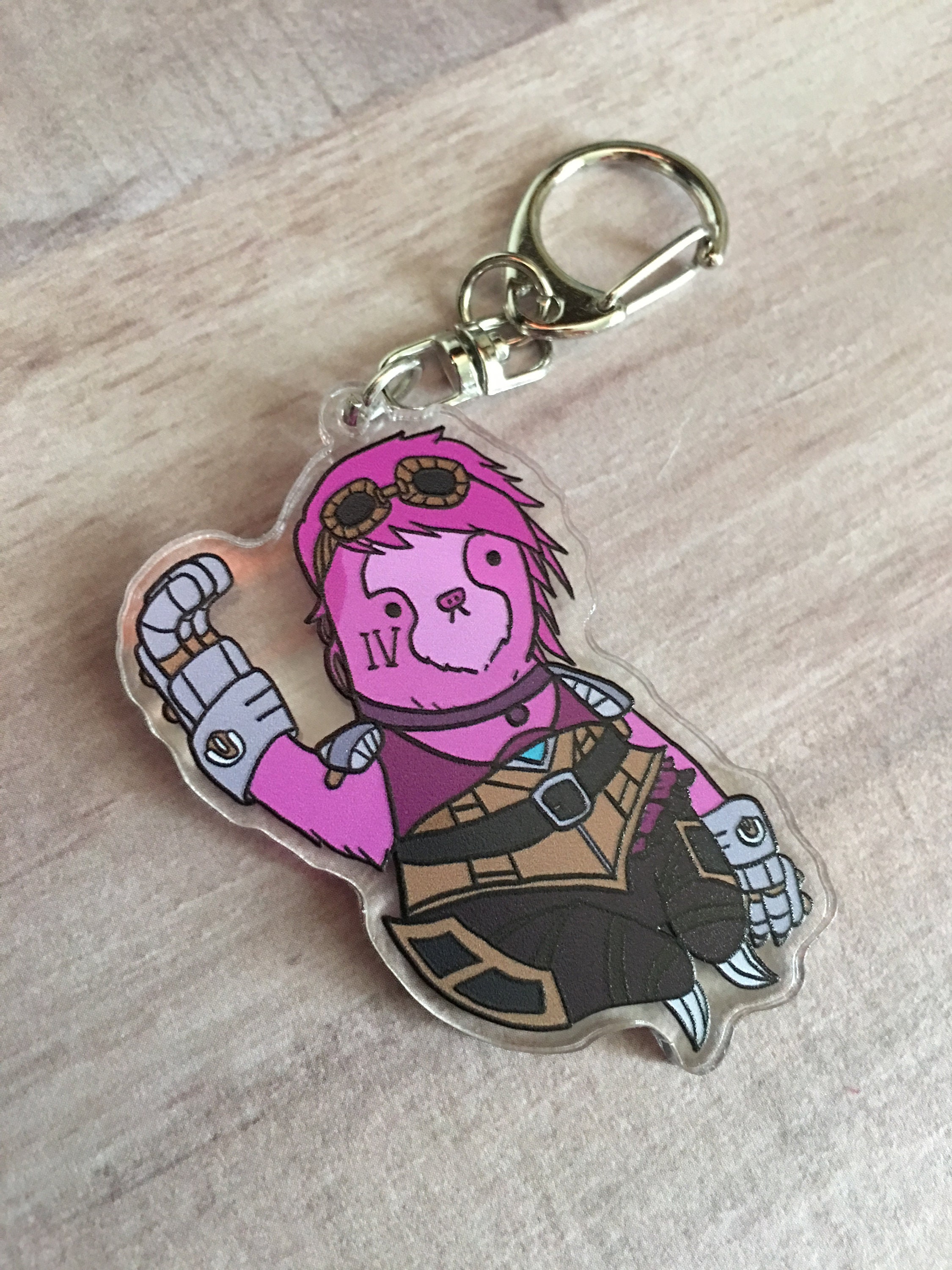League of Legends Arcane Vi Sloth Acrylic Keychain - Etsy