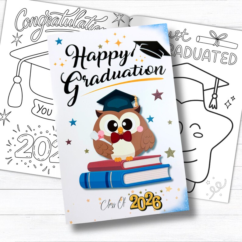 Graduation Coloring Book – Class of 2026 Party Favor, Preschool ...