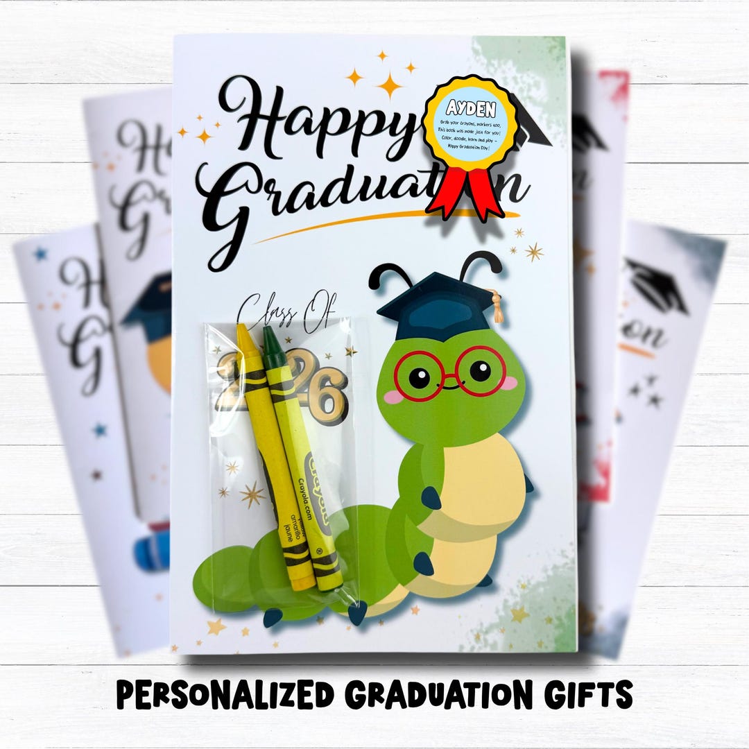 Graduation Coloring Book – Class of 2026 Party Favor, Preschool ...