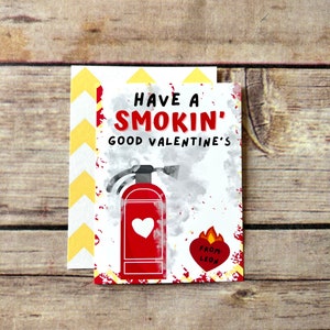 Fireman Valentines Cards. Kids. Fire Truck Crayons. Class Favors ...