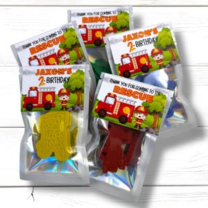 Firetruck Crayons - Ideal Kids Party Favors for Firefighter-themed ...