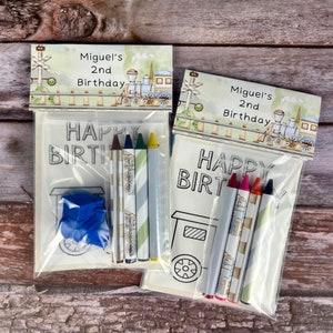 Personalized Train Mini Color Packs - Perfect for Party Favors and ...
